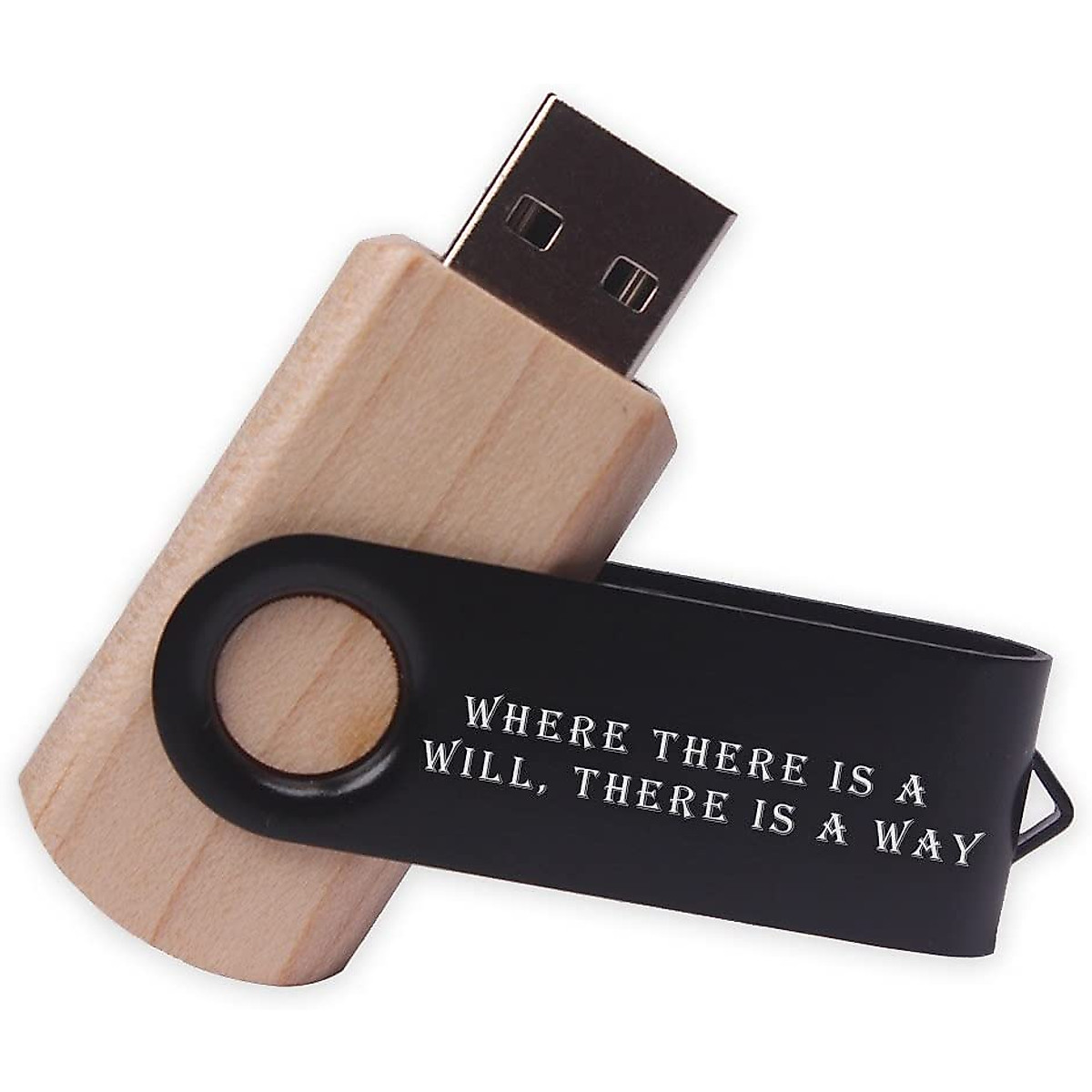 Wholesale 10PCS 8GB Bulk Pack Custom Logo Wooden USB Flash Drives Swivel Thumb Drive Memory Stick, DIY Personalized 10PCS 8GB Wood Swivel USB Memory Stick with Custom Logo Engraved
