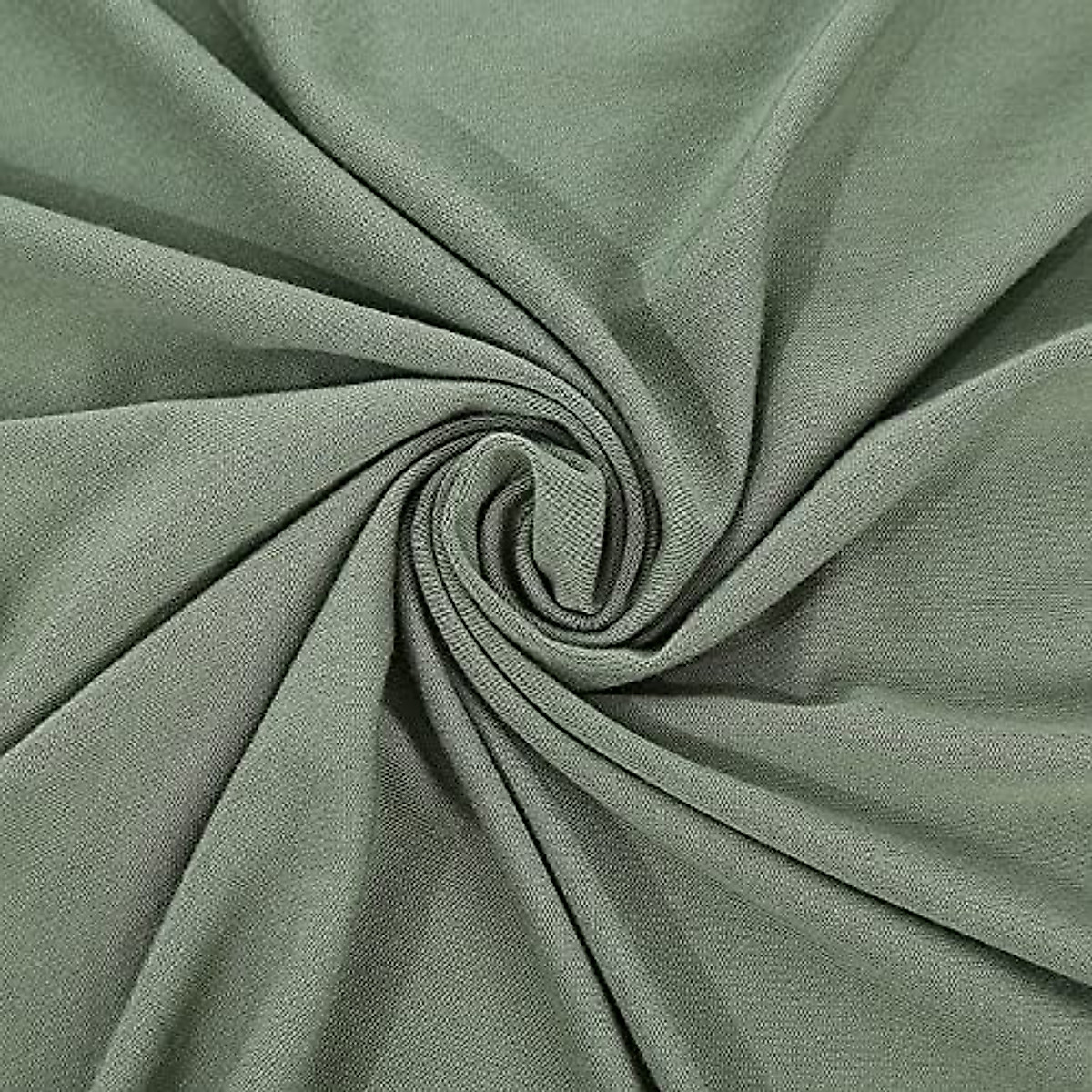 Bayceen Large Rayon Jersey Knitted Swaddle Blanket for Baby, Soft Stretchy Receiving Blanket for Newborns with Hat, Large 47 x 47 inches (Sage)