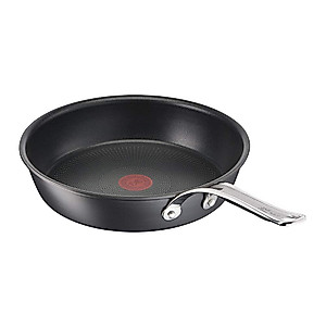Tefal Jamie Oliver Cook’s Classics Frying Pan, 28cm, Non-Stick, Oven-Safe, Induction, Riveted Handle, Hard Anodised Aluminium, H9120644, Black