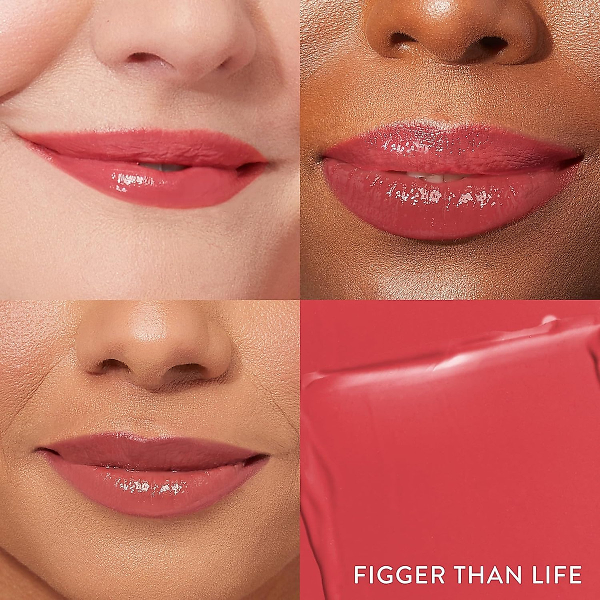 LAURA GELLER NEW YORK Jelly Balm Moisturizing Tinted Lip Balm - Figger Than Life - Hydrating Vitamin E - Semi-Shine Finish