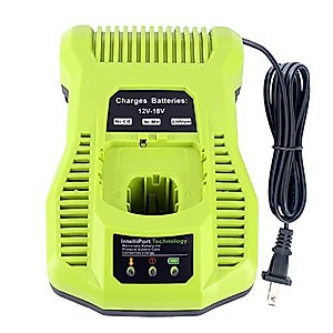 Swidan P117 18Volt Battery Charger for Ryobi One+ Plus P100 P108 P104 Lithium&Ni-cad Ni-Mh 12V MAX and 18V MAX Battery