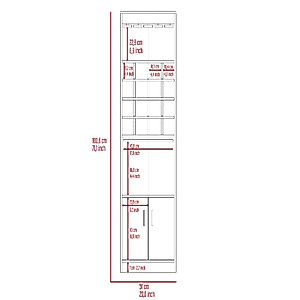 Bar Cabinet Modoc,Living Room -White