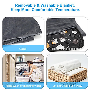 Pet Heating Pad for Dogs and Cats,Dog Cat Heating Pad with Auto Timer and Chew Resistant Cord, 9 Adjustable Temperature Waterproof Heated Pet Bed Mat,27.5 x 17.7 inches…