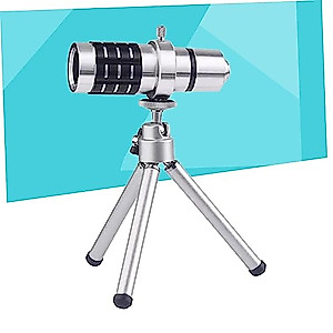 NOLITOY 2pcs Smartphone Phones celulares Smartphone Phone Stand Tripod Phone fisheye Lens 10x Macro Lens for Cell Phone Clip-on Cell Phone Lens 12X Mobile Phone Lens Telescope Lens Suite