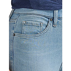 Lee Women's Ultra Lux Mid-Rise Demi Boot Crop Capri Jean, Beyond Light, 10