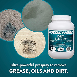 Prochem Dry Slurry Professional Cleaning Concentrate Detergent Powder for Carpet, 6 Lb Jar