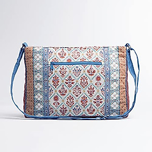 Maison d' Hermine Hand Bag Cotton Adjustable Shoulder Strap Easter Cross Body Tote purse with Zippered & Slip Pockets for Women Office Travel School College Shopping, Romane