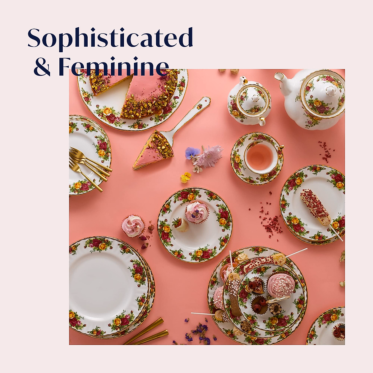 Royal Albert Old Country Roses Montrose Mug, 1 Count (Pack of 1), Multi