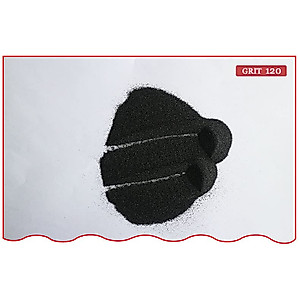 #120 Black Aluminum Oxide 10LBS/4.5kg Polishing Abrasive Derusting Blast Media Medium Abrasive for Use in Sandblast Cabinet or Blasting Guns
