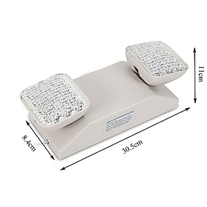DONSU LED Emergency Lights,Two Head Adjustable Emergency Lighting Fixtures with Battery Backup,Commercial Emergency Exit Light Safety Lamp Emergency Exit Sign (6PCS)