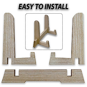 Eco Home Wood cutting board stand for kitchen butcher block and Cutting boards up to 1.7 inch thick End grain cutting board rack chopping board chop block support (Natural, Up to 1,7 inches)