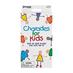Pressman Charades for Kids Peggable - No Reading Required Family Game Multicolor ,5"