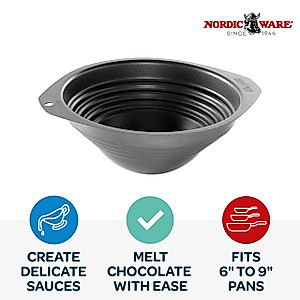 Nordic Ware Universal 8 Cup Double Boiler Fits 2 to 4 Quart Sauce Pans