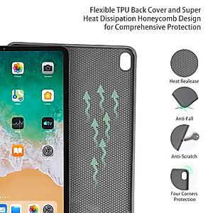 Case for iPad Air 11-Inch 2024, Case for iPad Air Case 5th/4th Generation 10.9 Inch, Case for iPad Air 11 Multi-Angle View Shockproof Case with Adjustable Stand Auto Wake/Sleep,Flowers Hummingbird