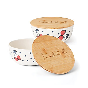 KATE SPADE Ks Vintage Cherry Dot Bowl, 1.08, Red