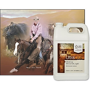 UltraCruz - sc-395544 Mineral Oil Light Supplement for Horses, Livestock and Dogs, 4 x 1 Gallon