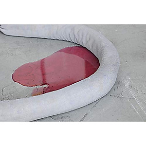 Universal Absorbent Socks – Snake for Oil and Water – 3” x 48” – Absorbing up to 10 Gallons – Super Poly Sock Absorber for Spill by Garage Door or Basement Floor – Pack of 10 (10)