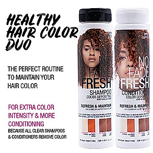 Copper Red Color Depositing Shampoo - Semi Permanent Hair Color with BondHeal Bond Rebuilder - Red Hair Dye for Brunettes - Maintain & Refresh Auburn Color 6.4 oz