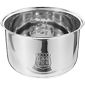 Hemoton Stainless Steel Cookware Household Rice Cooker Inner Pot Professional Rice Cooker Pot Electric Cooker Accessory Rice Cooker Stainless Steel Inner Pot