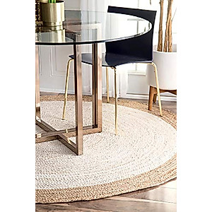 nuLOOM Eleonora Casual Jute Area Rug, 8' x 10', White