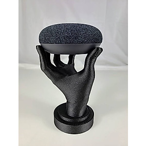 Dancyn Studios Living Hand Stand for Google Home Mini & Google Nest Mini, Echo Dot 3rd Generation Smart Home Audio Speakers, Sparkle Black, One Size