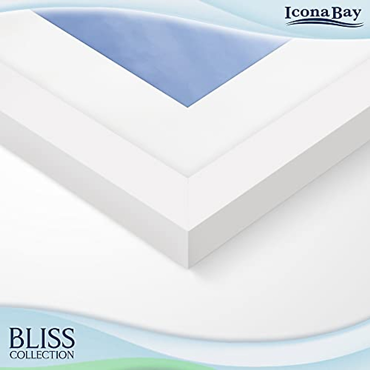 Icona Bay 11x17 White Picture Frame Fits 16x10 Photos with Mat to 9x14 Image, Modern Style Wood Composite Poster Frame, Wall Mount Only, Bliss Collection