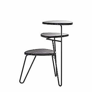 Novogratz Athena, Black Marble Plant Stand