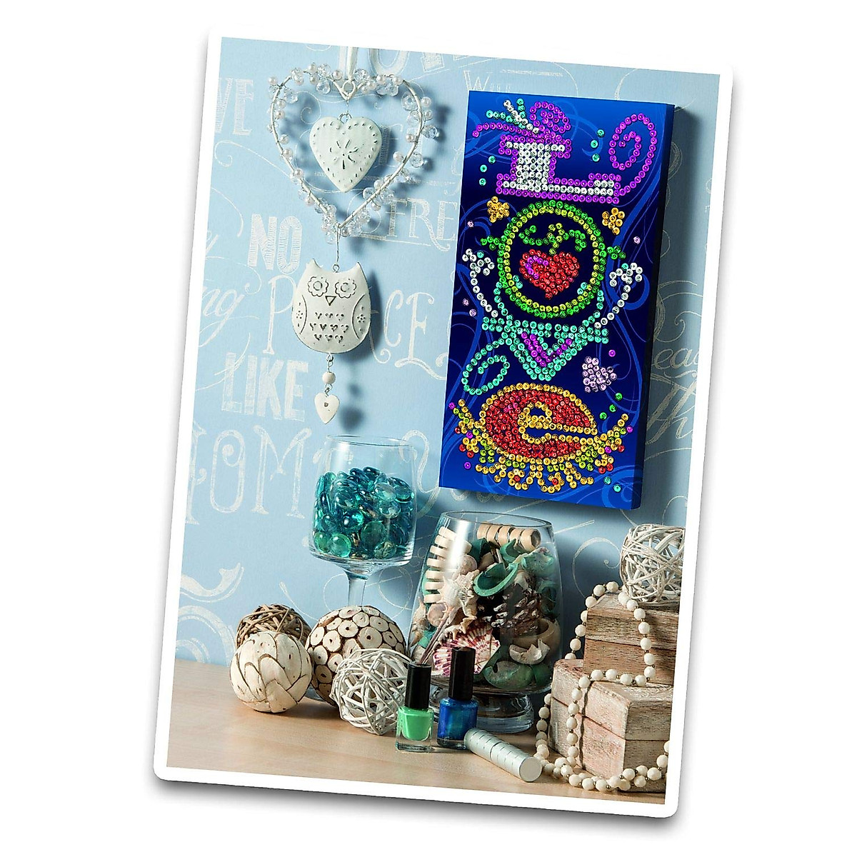Sequin Art Craft Teen Love Sparkling Arts & Crafts Picture Kit