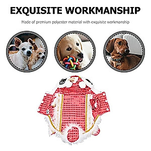 STOBOK Boy Hoodies Cute Dance Lion Dragon Pet Costume with Sequins Chinese New Year Cat Dog Clothes Hoodies Coat Pet Chinese New Year Pet Costume Outdoor Warm Dog Winte Clothes Boys Winter Coat