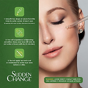 Sudden Change Instant Under-Eye Firming Serum - (Classic Formula) Under-Eye Bags Treatment for Puffiness, Lines, & Wrinkles - Wear With or Without Makeup - 3 Minute Results (0.23 oz, Pack of 3)