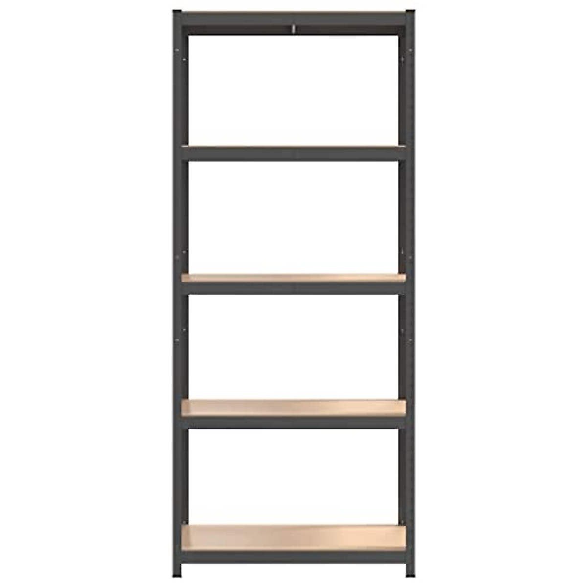 vidaXL 5-Layer Shelves 3 pcs Anthracite Steel&Engineered Wood