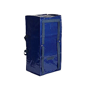 Earthwise Heavy Duty Extra Large Storage Bag Moving Tote Backpack Carrying Handles & Zipper Compatible with IKEA Frakta Hand Carts Wardrobe Boxes Packing Supplies Alternative to Moving Boxes (8 Pack)