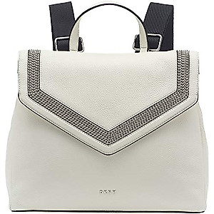 DKNY Multipurpose Fashion -Backpack, White Ziggy