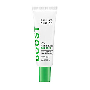 Paula's Choice BOOST 10% Azelaic Acid Booster Cream Gel, Licorice Extract & Salicylic Acid, Oil-Free Skin Brightening Serum, 1 Ounce