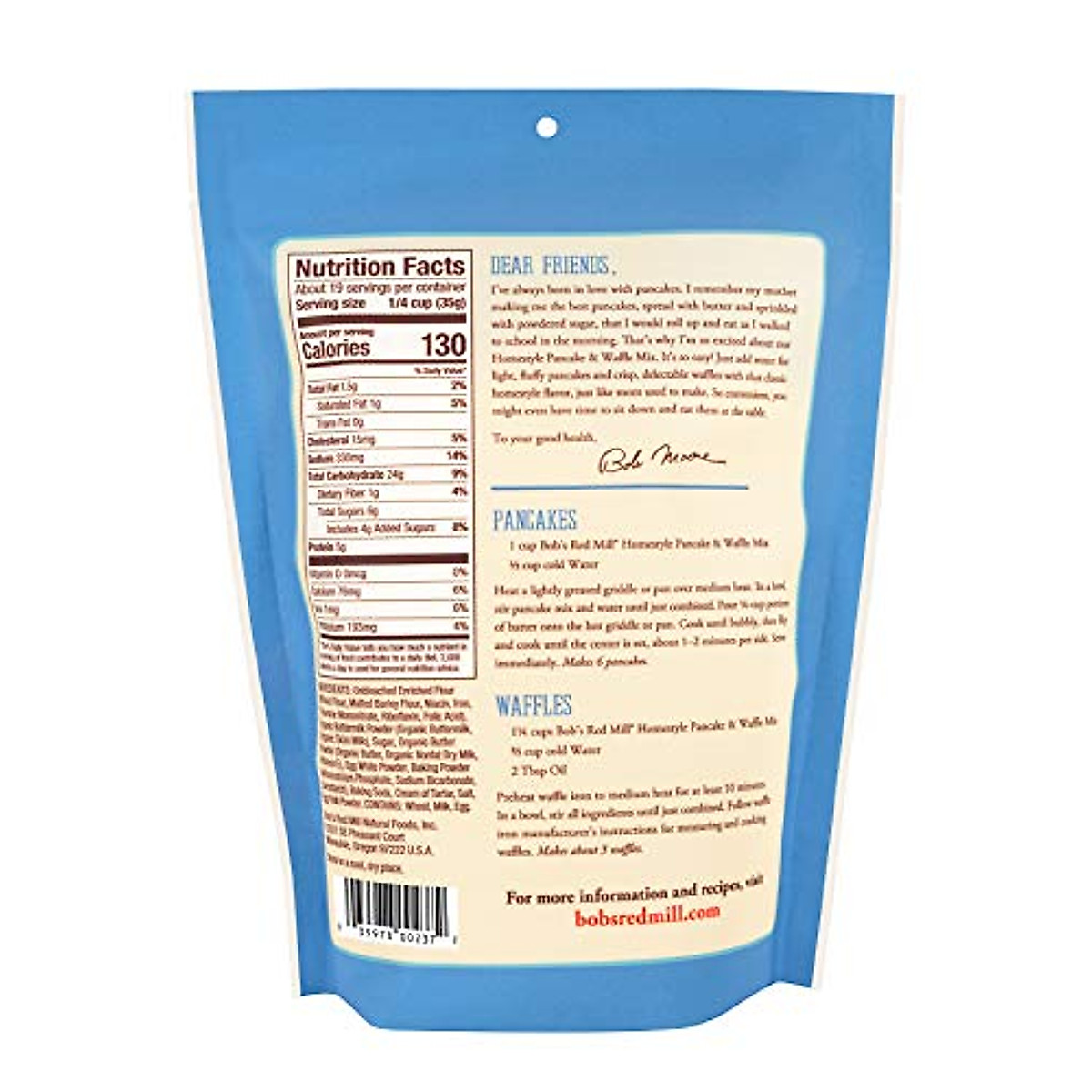 Bob's Red Mill Homestyle Pancake Mix, 24-ounce