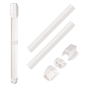 GUYAAC 3" W 7.5Ft L Air Conditioner Decorative PVC Line Cover Kit for Mini Split Air Conditioners and Heat Pumps