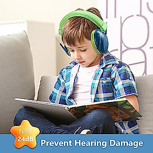 ProCase Kids Noise Cancelling Headphones, Kids Ear Protection Monster Jam Truck, Fireworks Hearing Protection Noise Reduction, Noise Canceling Earmuffs for Sensory Autism Toddler Children -Navy