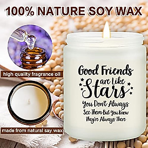 Volufia Candles Gifts for Friend, Friendship Gifts for Women, Best Friend Female, BFF, Bestie, Coworkers - Best Friend Gift for Women - Christmas Birthday Gifts - Funny Lavender Scented Candle