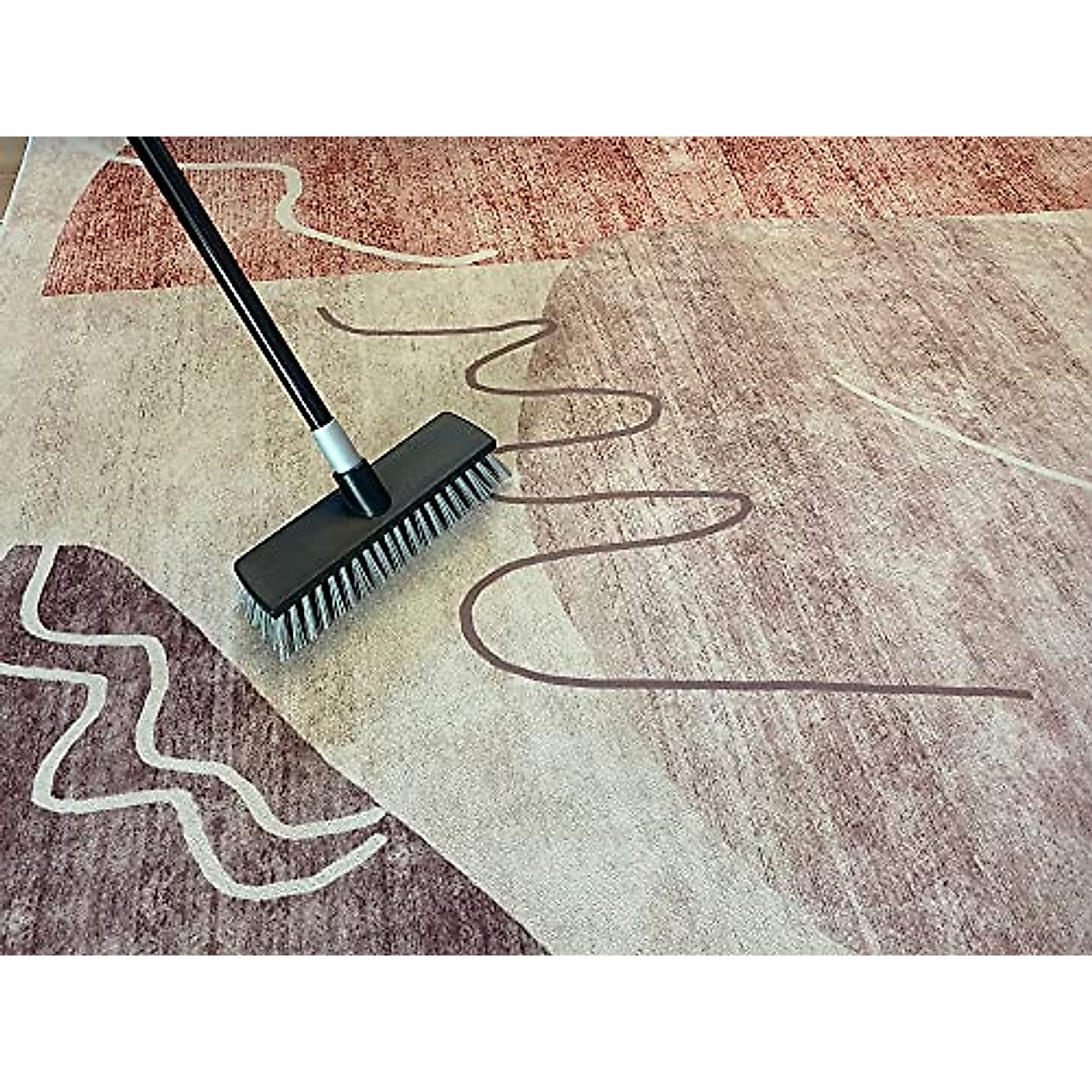 12-Pack Heavy Duty Stiff Bristle Push Brooms Bulk with Telescopic Handle - Ideal for Schools, Warehouses, and Factories