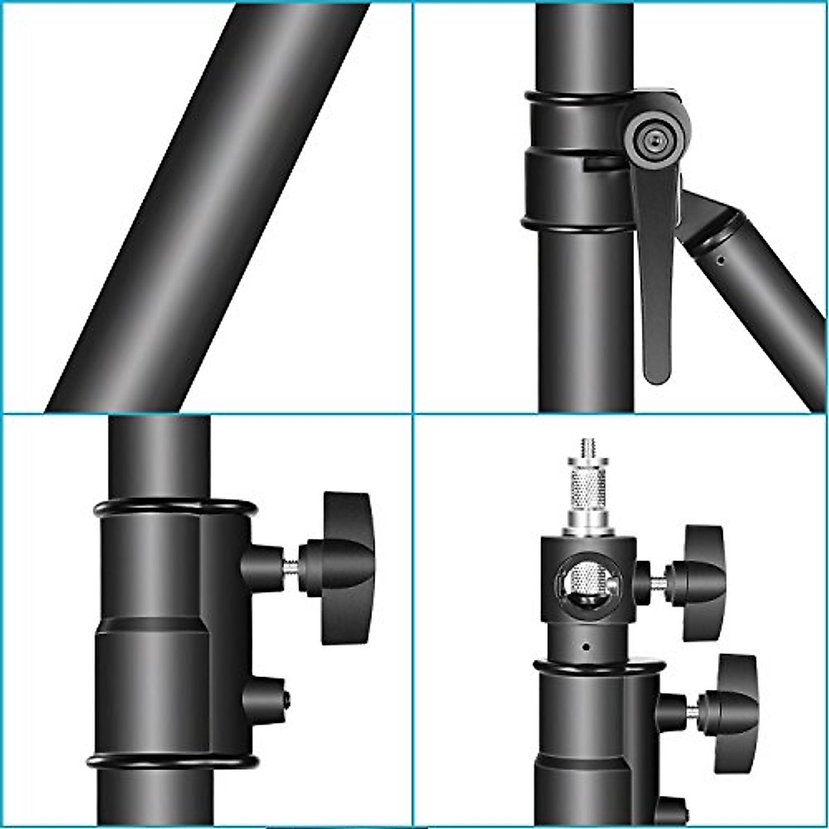 Neewer Triangle Wall Mount Arm for Photography Studio Strobe Monolight Softboxes Umbrellas Reflectors Flexible Rotation 180 Degrees Maximum Length 180 cm (Black)