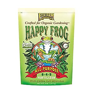 FoxFarm FX14620 Happy Frog All-Purpose Fertilizer, 4 lb Bag Nutrients