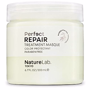 NATURELAB. TOKYO Perfect Repair Treatment Masque: Heat and Color Protection, Hair Mask Treatment to Strengthen and Repair Dull, Damaged, Brittle Hair I 6.7 FL OZ / 200ml