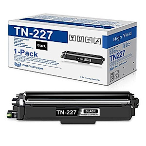YOISNER TN227 TN-227 Toner Cartridge Black Compatible Replacement for Brother TN227 MFC-L3710CW L3770CDW L3750CDW HL-3210CW 3230CDW 3270CDW 3230CDN 3290CDW DCP-L3510CDW L3550CDW Printer, 1-Pack