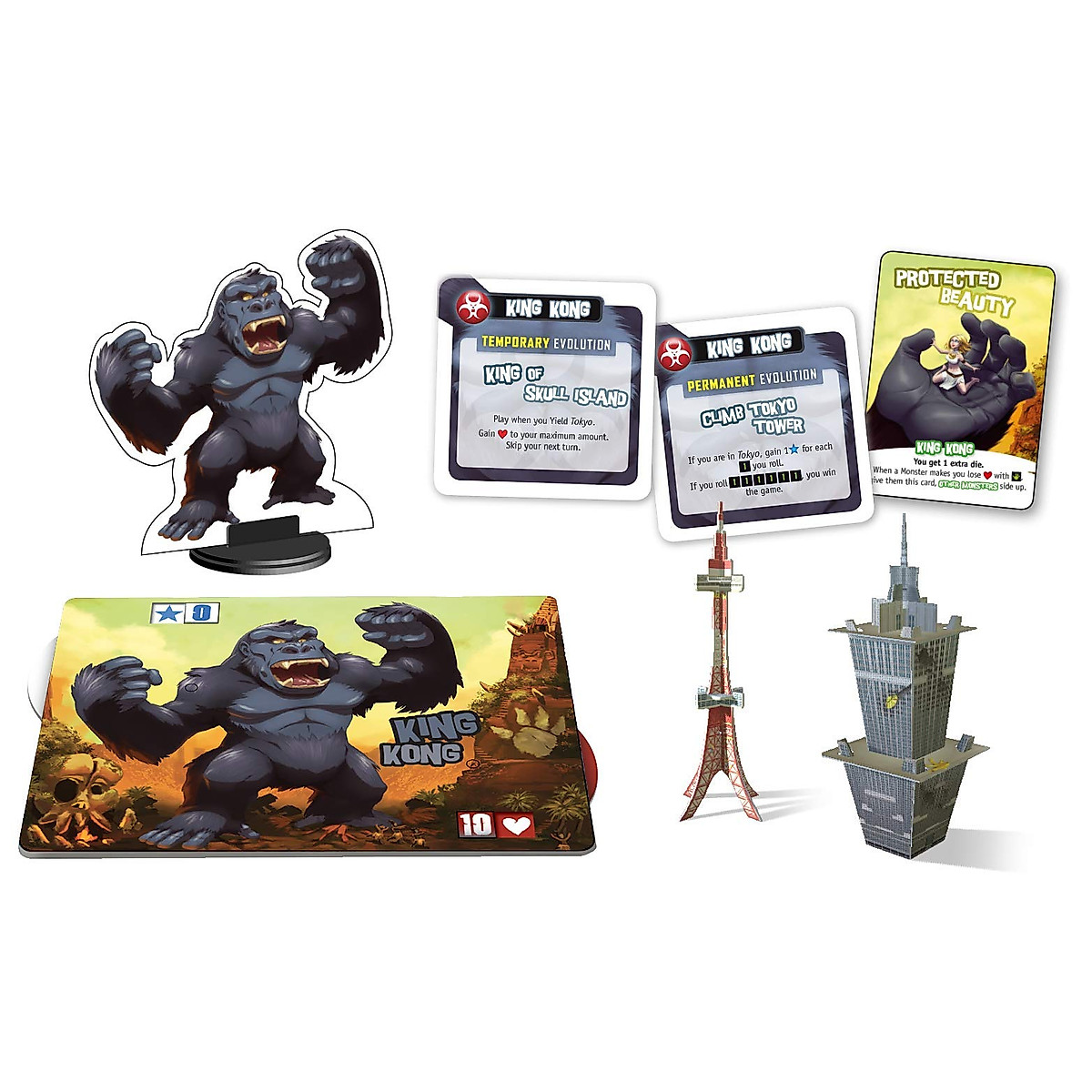 IELLO: Monster Pack King Kong Expansion, Strategy Board Game, Introduces King Kong Into The Roster, 2 to 6 Players, 30 Minute Play Time, Ages 8 and Up