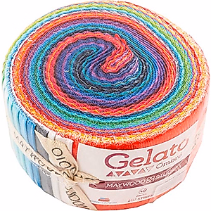 Gelato Ombre 40 2.5-inch Strips Jelly Roll by Maywood Studio