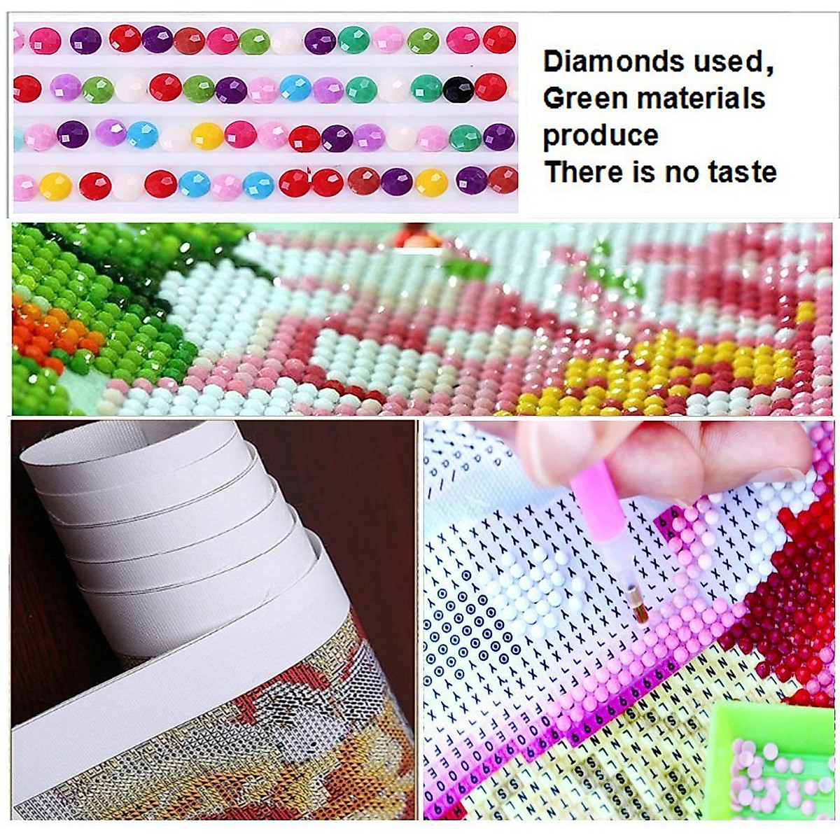 BLOOMMAY Diamond Painting Kits for Adults – 5D DIY Round Diamond Number Kits with Full Drill – Crystal Rhinestone Diamond Embroidery Paintings for Home, Office, Wall Decor 16×12 Inch