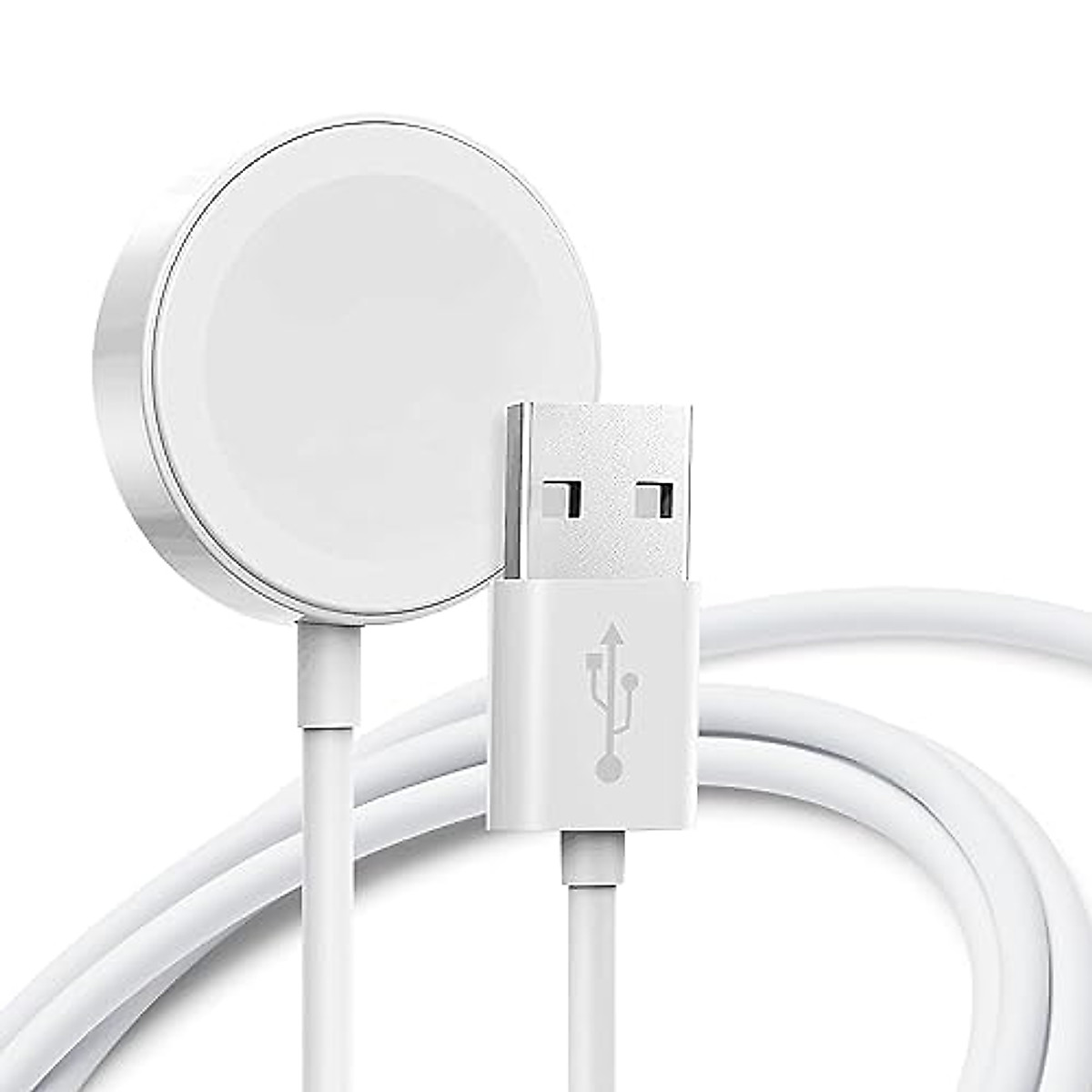 Skrring Smart Watch Charger Cable Compatible with Apple Watch Charging Series 8/7/SE/6/5/4/3/2/1/Ultra (38mm 40mm 41mm 42mm 44mm 45mm) - White 3.3ft/1m