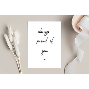 Emily gift Always Proud Of You Card - Encouragement Card - Well Done Card - Congratulations For Friend - Daughter - Graduation Card - New Job Card