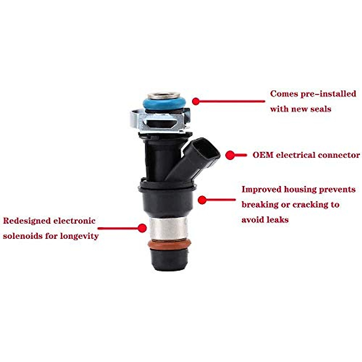 8Pcs Fuel Injector - Fits Chevrole Silverado Suburban Taho Express 1500 2500 3500 Avalanche 1500 - Cadillac Escalade - GMC Sierra Yukon Savana 4.8L 5.3L 6.0L - Replaces part 17113553 17113698