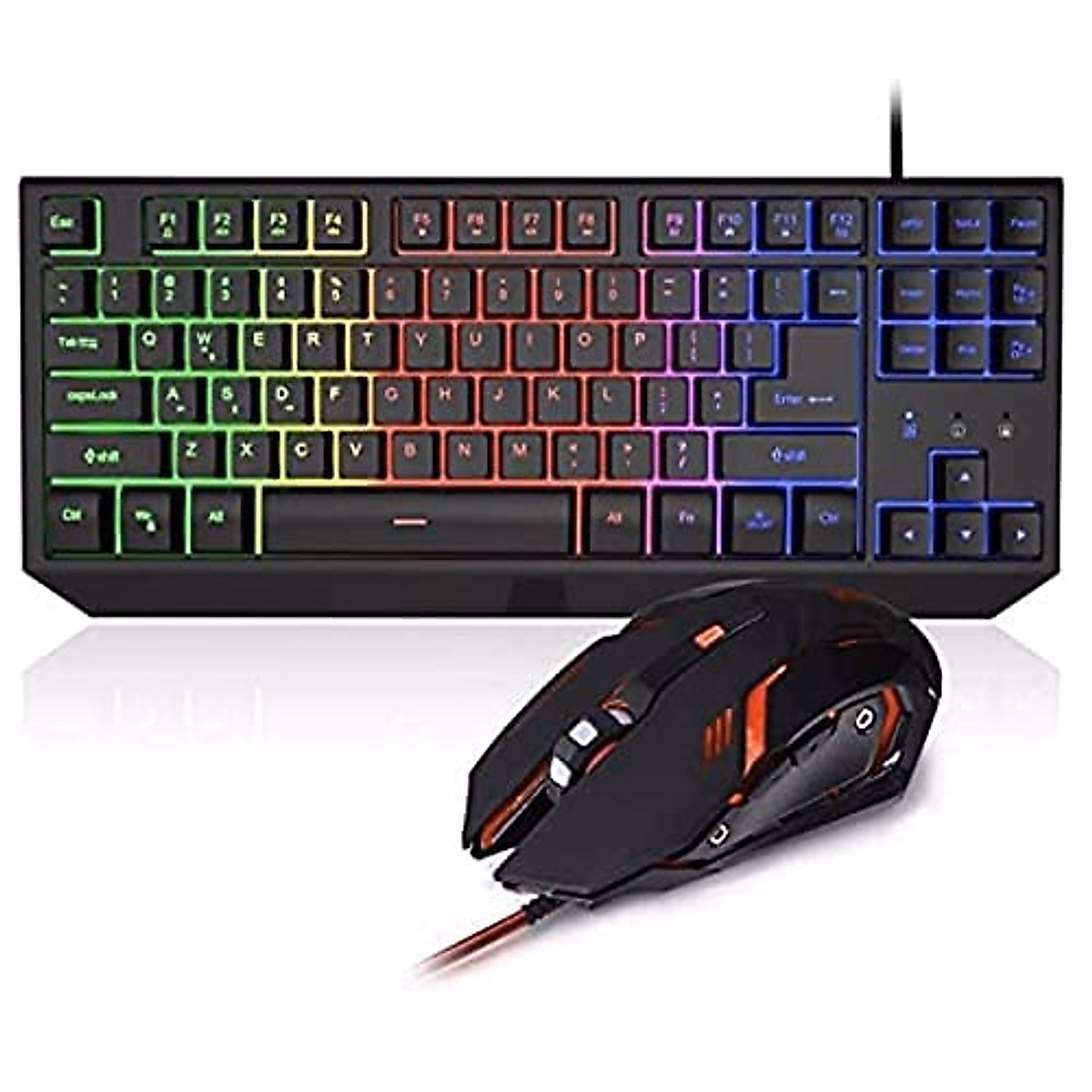 Palicomp Fast Gaming PC Bundle Quad core i5 16GB RAM 1TB GT730 19 Inch Monitor, Gaming Headphones, & RGB Gaming Keyboard with Mouse